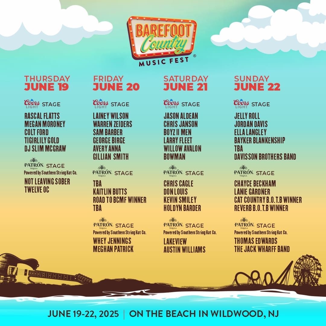 Daily Schedule Release! | Barefoot Country Music Fest