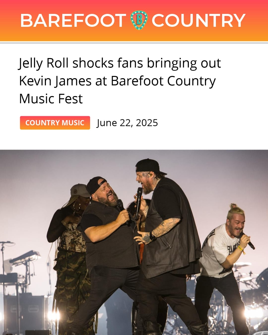 Kevin James & Jelly Roll Unite for a Moment No One Saw Coming ...