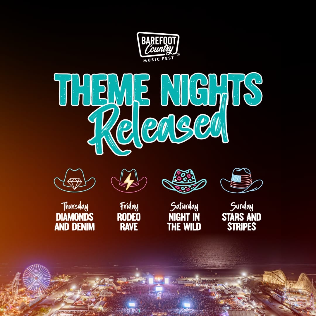 2026 Theme Nights Just Released! | Barefoot Country Music Fest